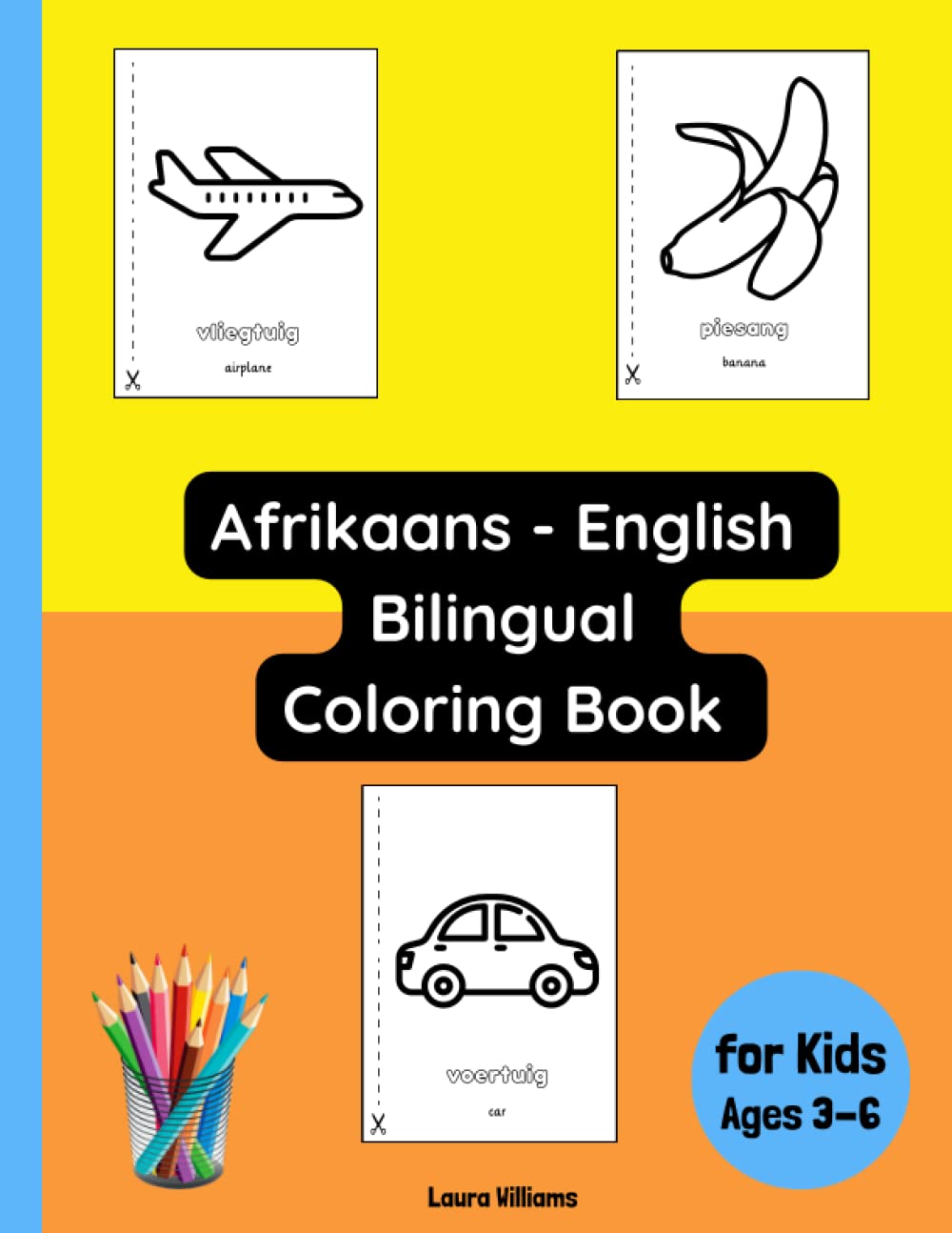 Amazon | Afrikaans - English Bilingual Coloring Book for Kids Ages 3 ...