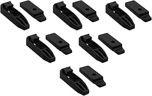 JCBIZ 5PCS 10mm Invisible Connector Buckle Fast Installation Push-On ...