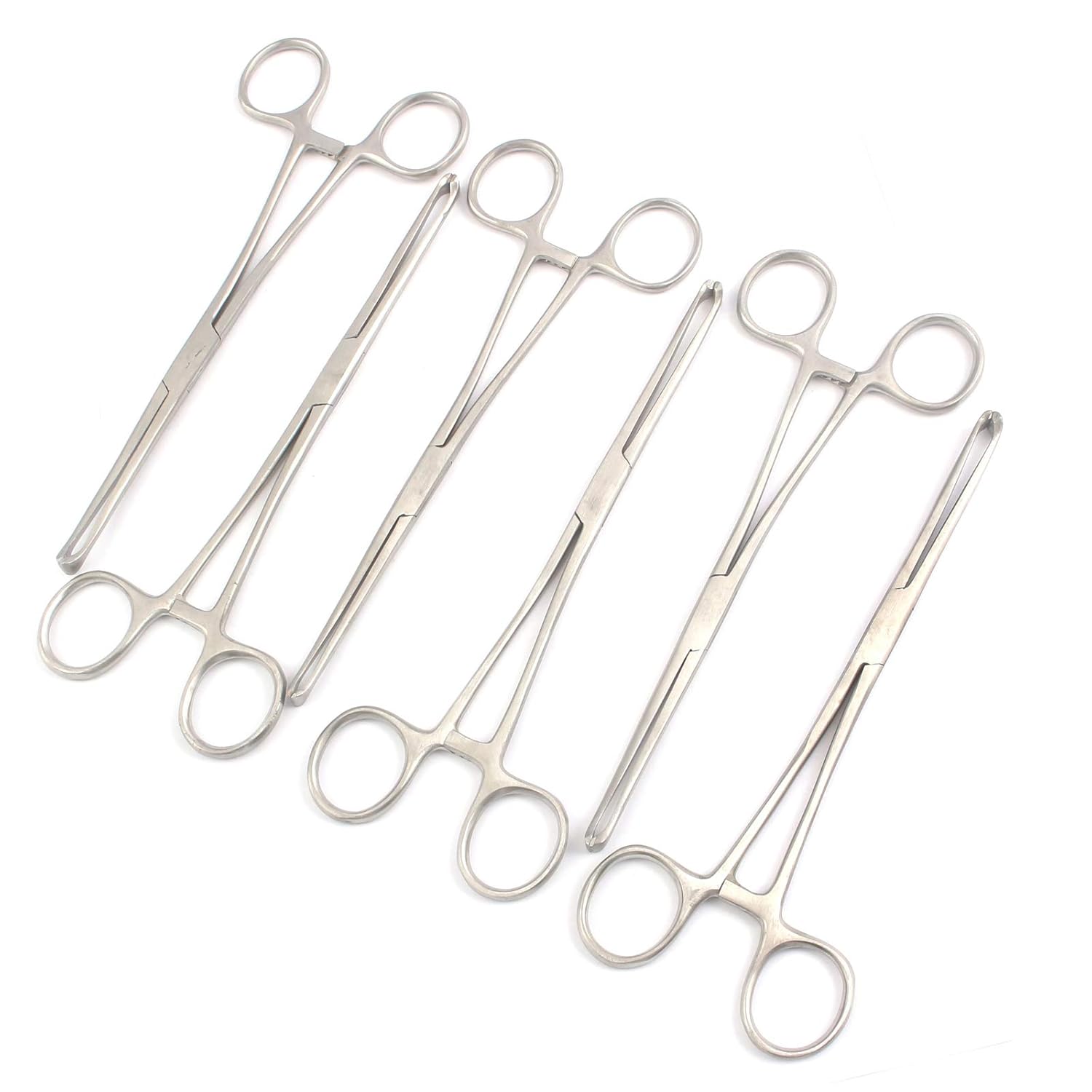 Amazon.com: DDP Set of 6 Allis Tissue Forceps 7.5" 5X6 Teeth Stainless ...