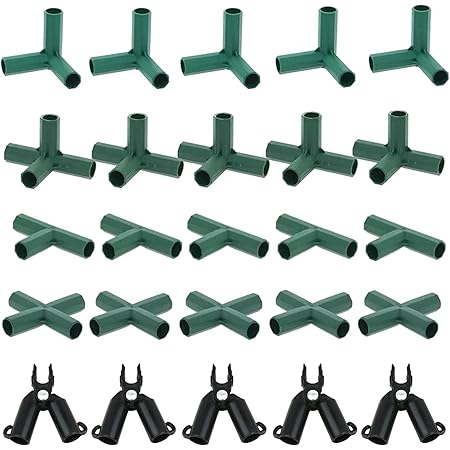 Amazon.com : Rsoise 3-Way 16mm 5/8'' PVC Pipe connectors for Outdoor ...