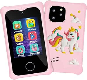 HJB VISSO Kids Smart Phone Toys for Girls Ages 3~7 with Dual Camera ...
