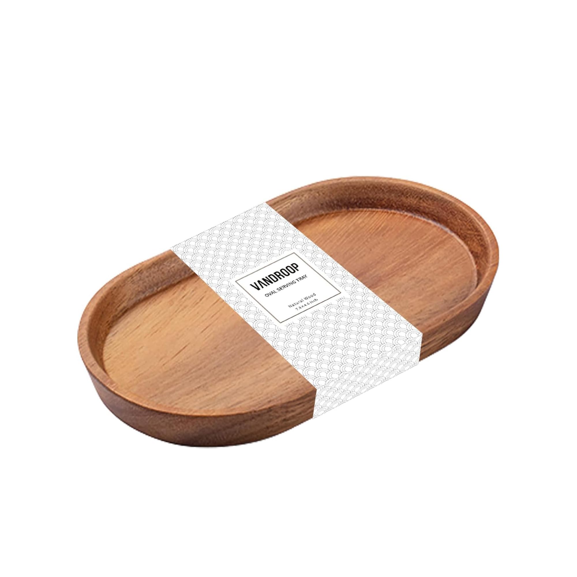 Amazon.com: Vandroop Wooden Mini Serving Tray for Parties, Tea&Coffee ...