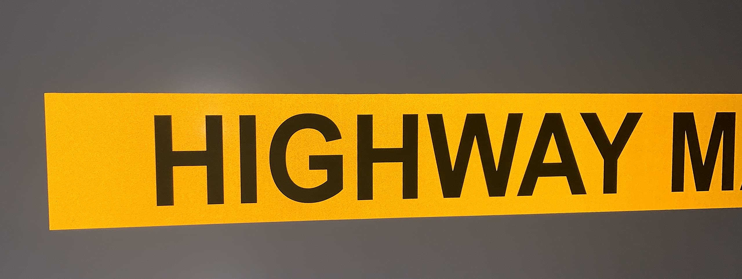 Highway Maintenance Strip - Retro Reflective Yellow - Compliant Road ...