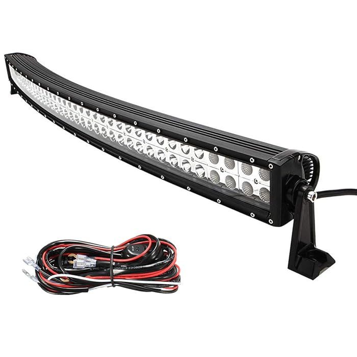 Buy Willpower 42 inch Curved LED Light Bar 240W Double Spot Flood Combo ...