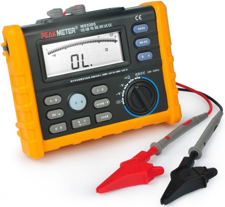 Wonderful Digital Insulation Resistance Tester Meter Multimeter 250V ...