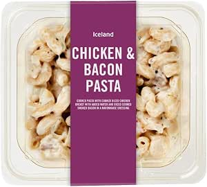 Iceland Chicken and Bacon Pasta 250g : Amazon.co.uk: Grocery