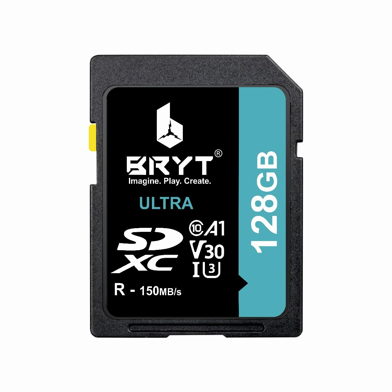 BRYT UHS - I A1 V30 U3 128 GB SD Card Class 10 SDXC High-Speed Memory ...