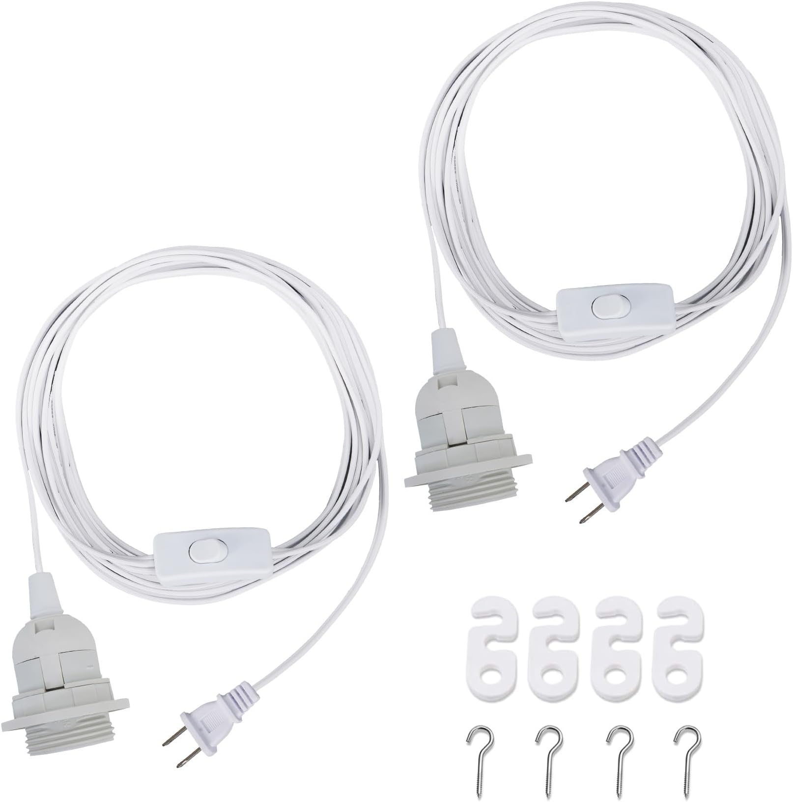 Pendant Light Kit with Dimmer Switch 15 Feet Hanging Lamp Cord Set Plug ...