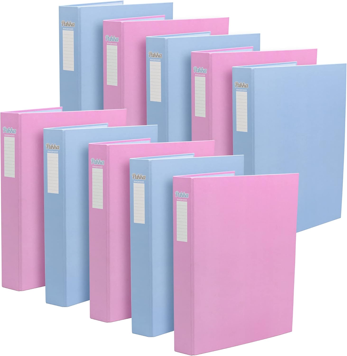 Pukka Pad, Pastel A4 Ringbinder Files with D-Ring Mechanism – 10 Pack ...