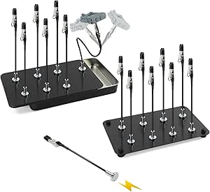 16pcs Model Metal Magnetic Bendable Clips with Storage Box 1mm thick ...