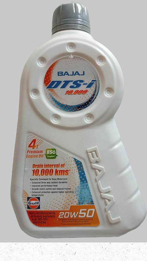 gulf Lubricants 20W-50 Engine Oil for Bajaj DTSi Bike (1 L) : Amazon.in ...