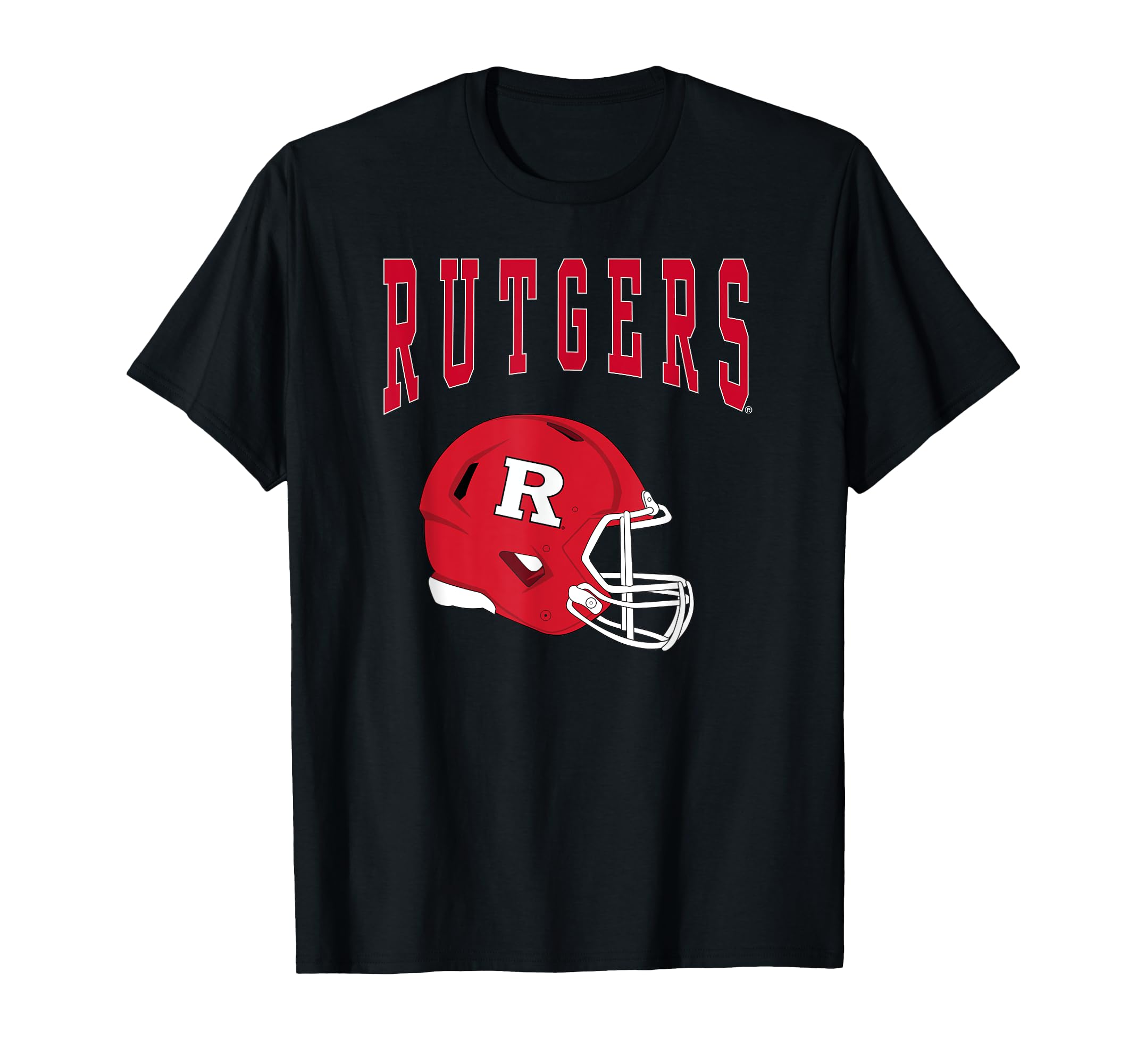 Amazon.com : Rutgers University Scarlet Knights Football Helmet T-Shirt ...