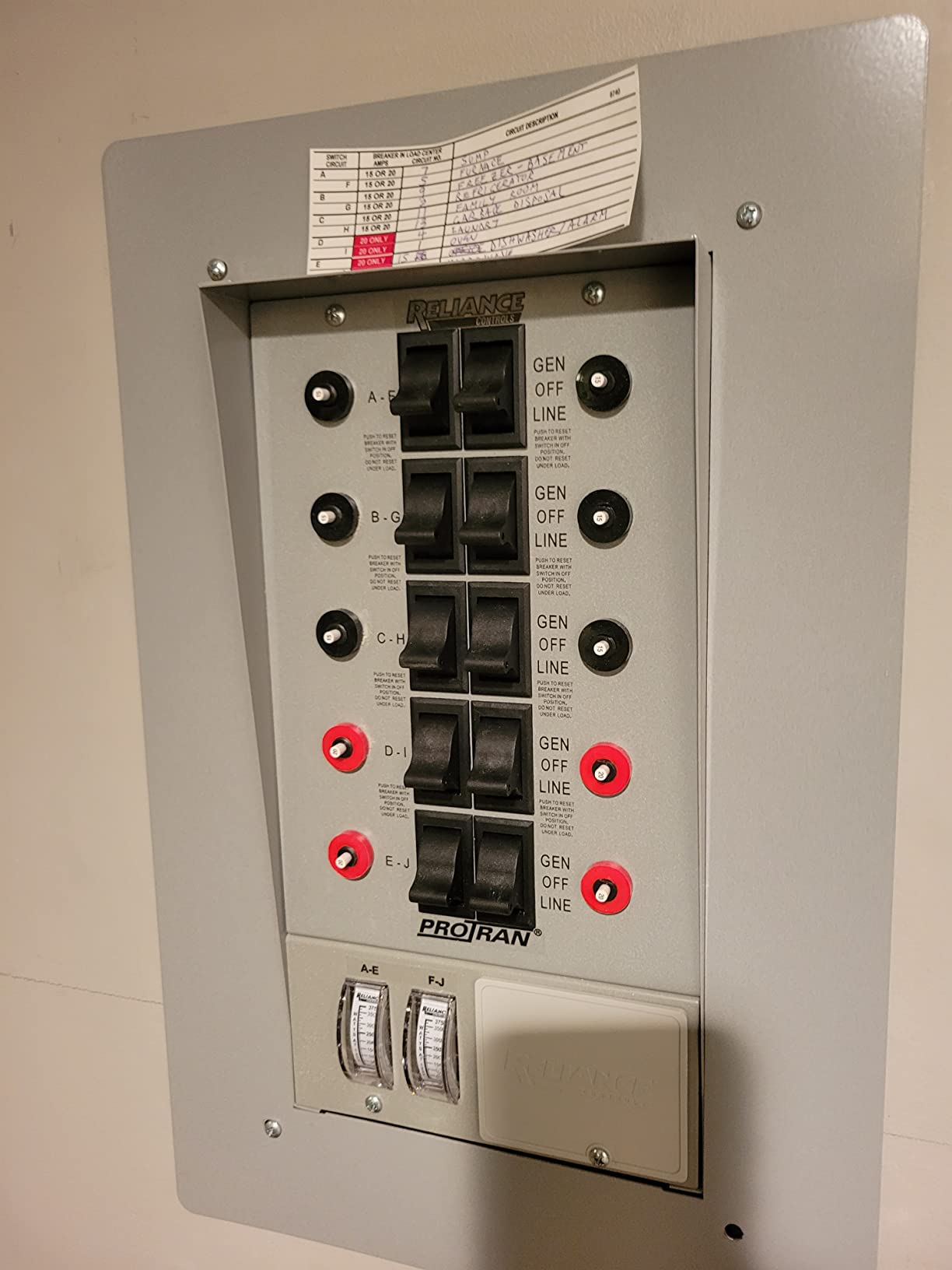 $39/mo - Finance Reliance Controls 31410CRK Pro/Tran 10-Circuit 30 Amp ...