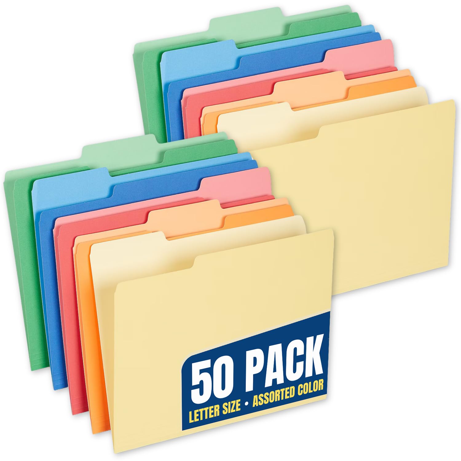 Snapklik.com : 1InTheOffice Colored File Folders Letter Size