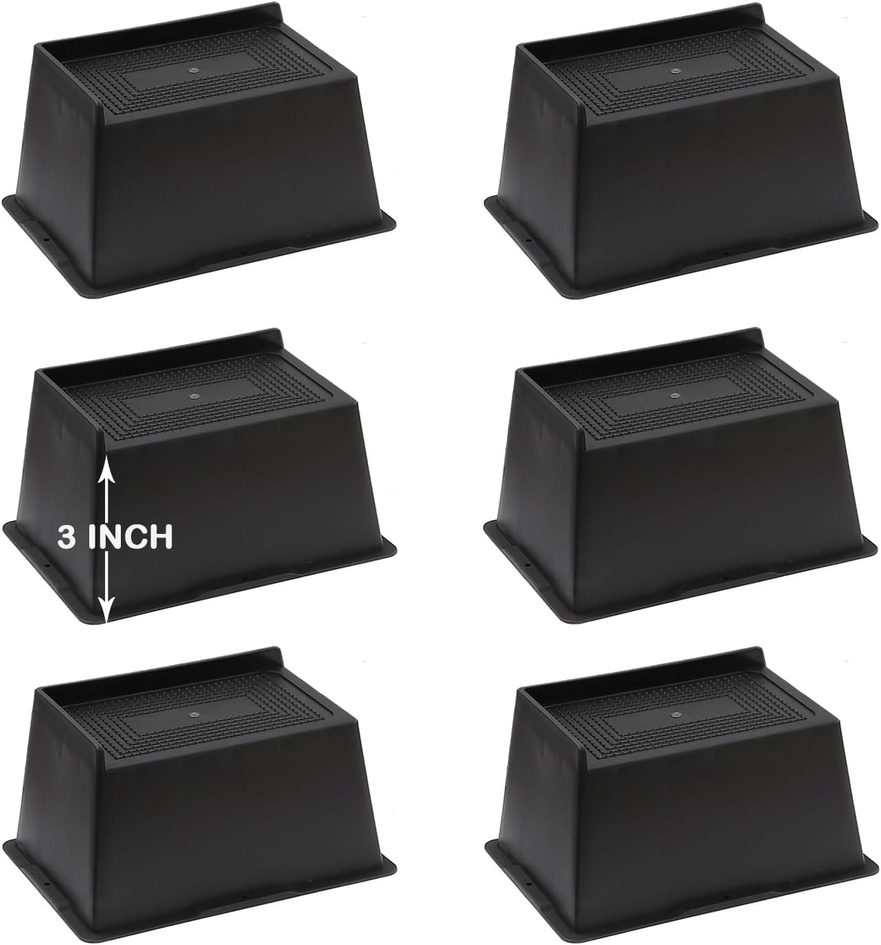 Amazon.com: shouwuhho Bed Risers 3 Inch Heavy Duty, Oversized Furniture ...