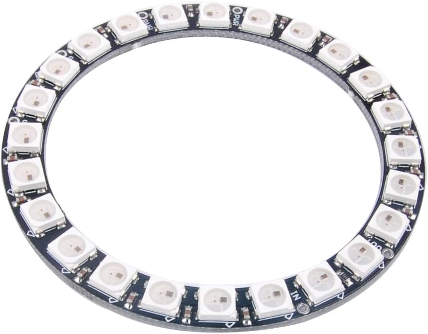 Amazon.com: DIYmall 24 X WS2812B 24 Bits RGB LED Rings 5050 Lamp Light ...
