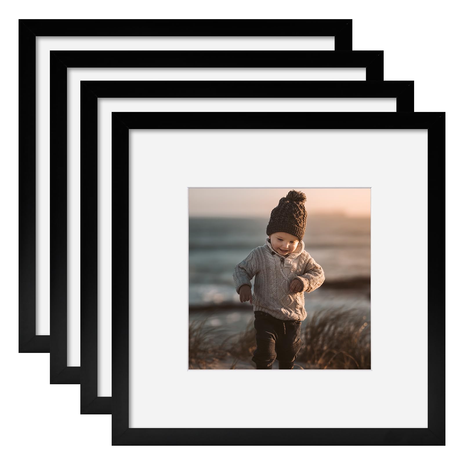 Amazon.com - KINLINK 10x10 Picture Frames Black, Square Photo Frames ...