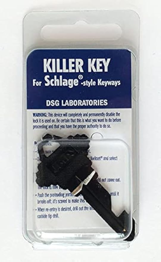 Shomer-Tec Killer Key for disabling Kwikset and Schlage Brand Locks ...