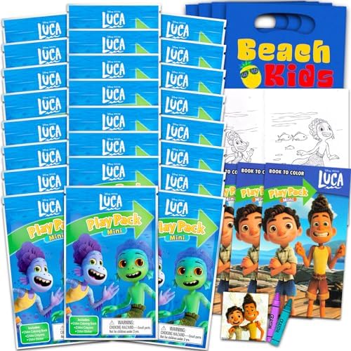Amazon.com: Disney Luca Mini Party Favors Set for Kids - Bundle with 24 ...