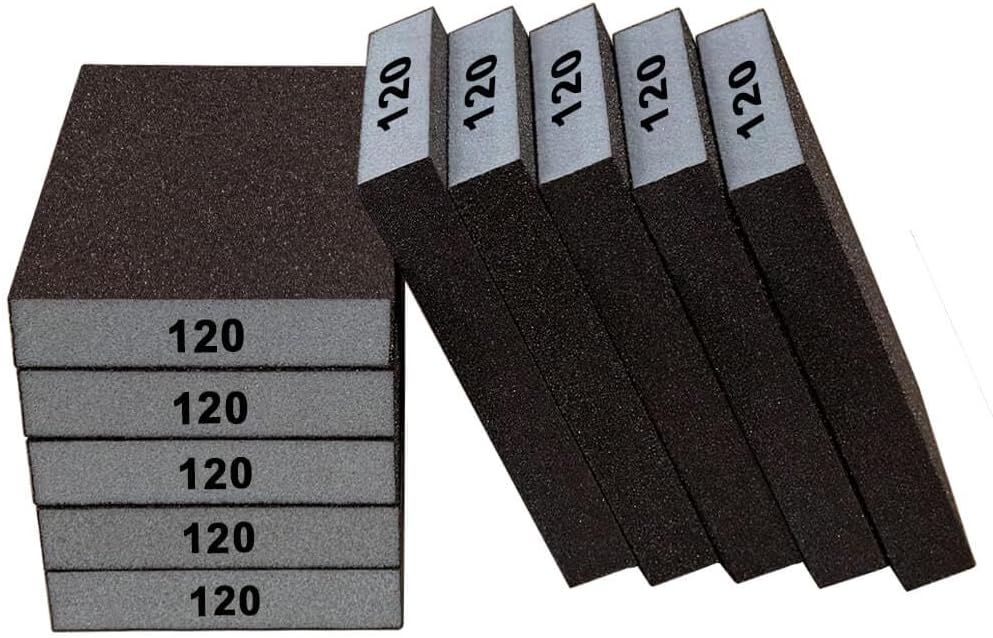Amazon.com: AireKouzia Fine Sanding Block Sandpaper Sponge - 10Pcs 120 ...
