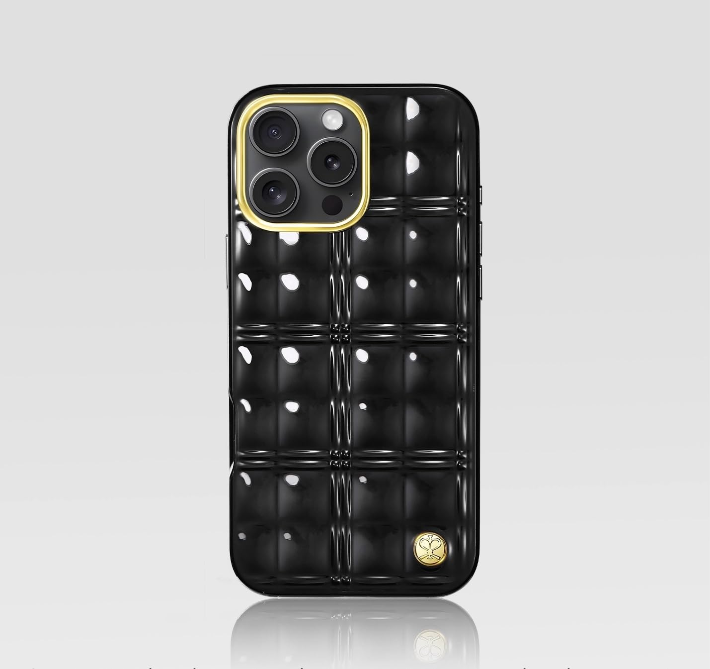 Buy Pynana Metal Grid Phone Case+ Glass Beads Phone Chain (Set) Series ...