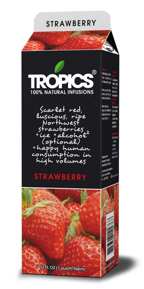 Amazon.com : Tropics Strawberry Drink Mix, 32 Ounce - 12 per case ...