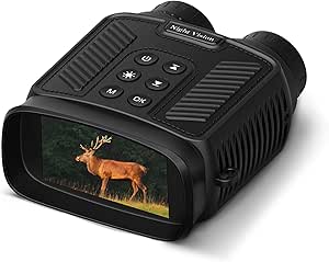 Amazon.com: doorslay Compact Night Vision Binoculars 10x Optical Zoom ...