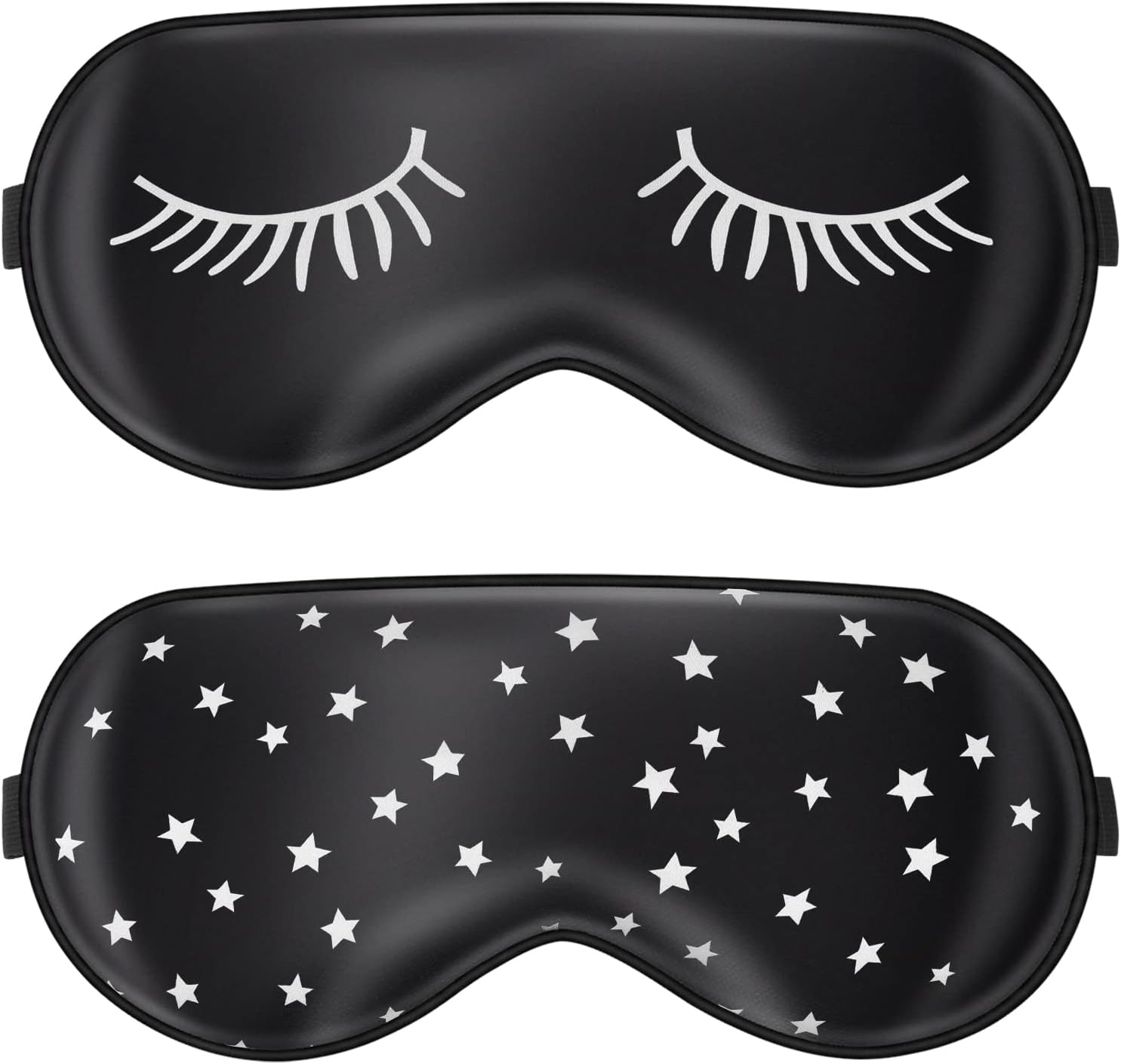 loraleo 2Pcs Kids Sleep Mask Sleep Covers Adjustable Silk Eye Cover for ...