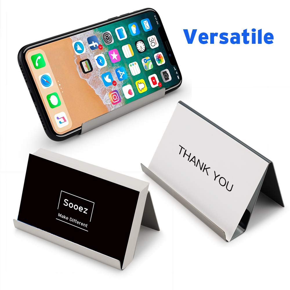 Metal Business Card Holders Stand For Desk 3 Pack Office | Desertcart INDIA