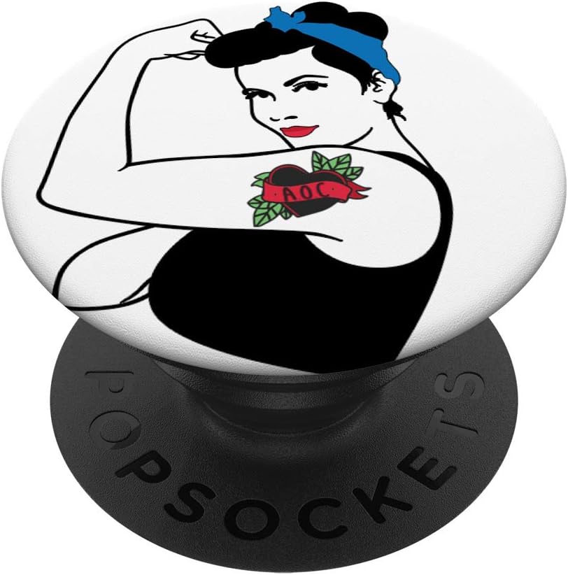 Amazon.com: Alexandria Ocasio-Cortez AOC Tattoo Graphic, Heart ...