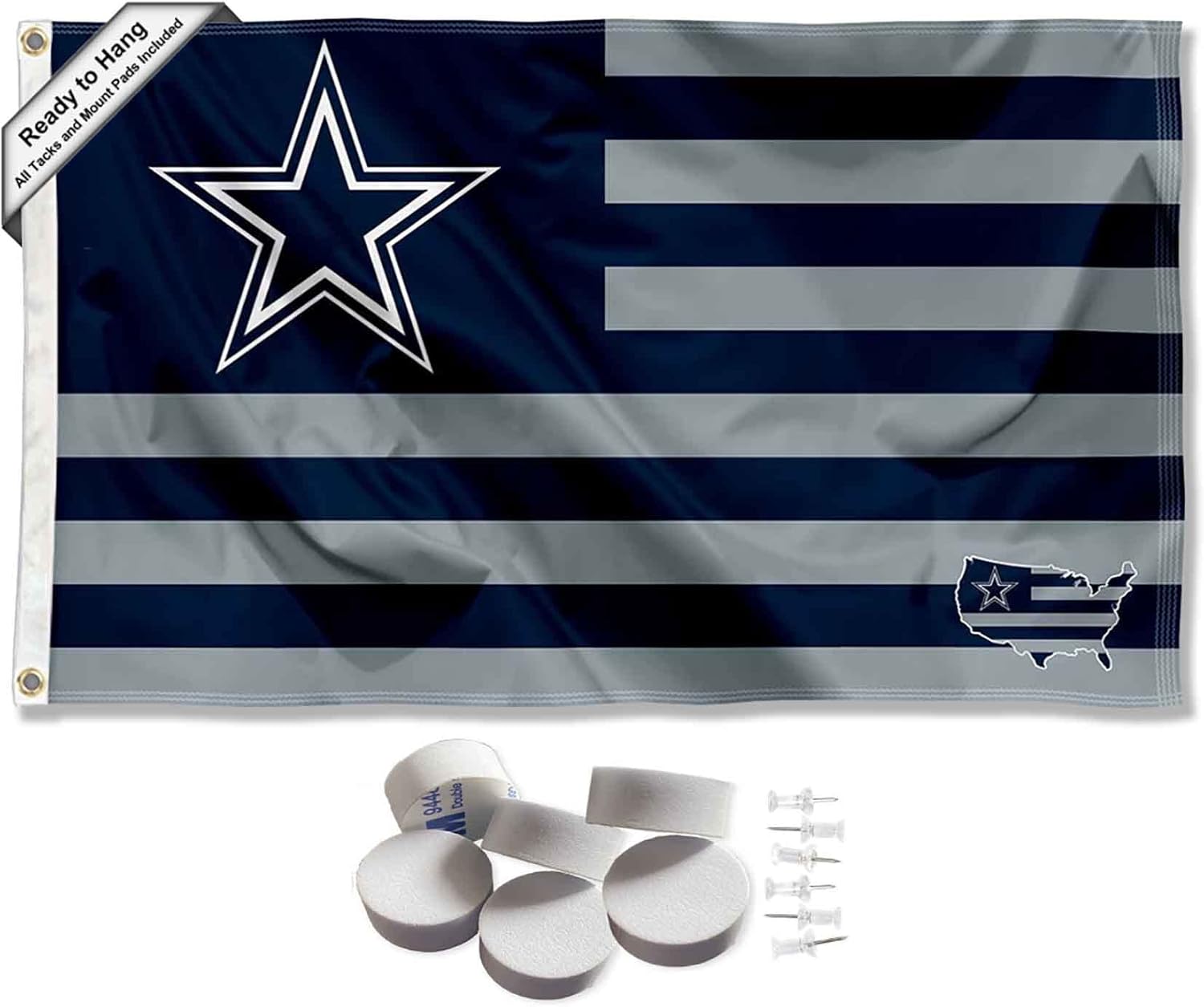 Amazon.com : Dallas Cowboys Nation Banner and Tapestry Wall Tack Pads ...