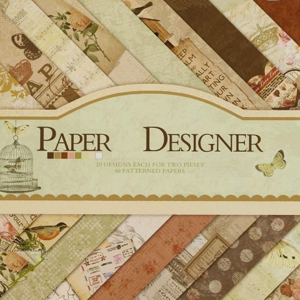 Qatalitic Set of 40 Pattern Design Printed Papers for Art & Craft ...