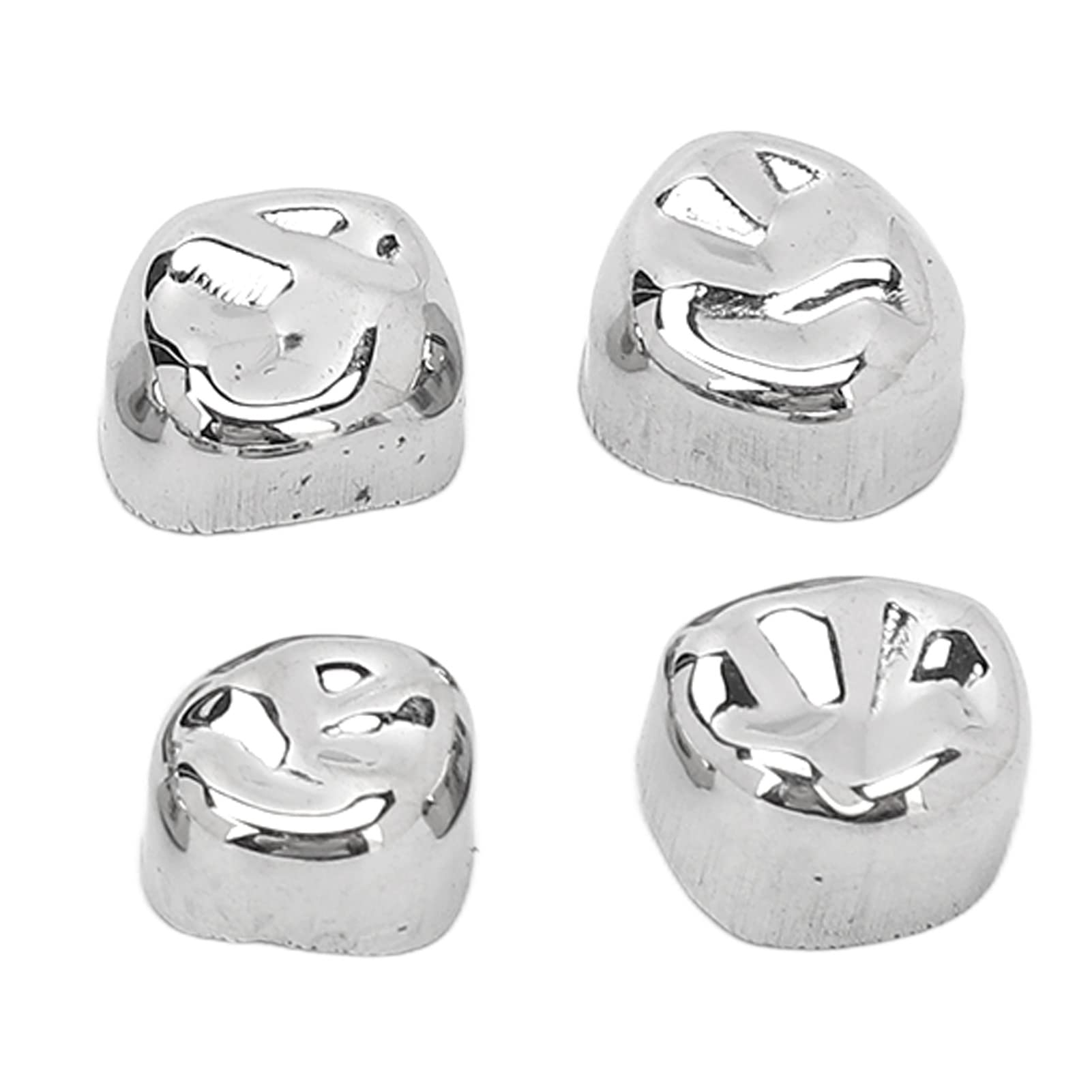 Snapklik.com : 12pcs Dental Molar Metal Crowns Stainless Steel Molar ...