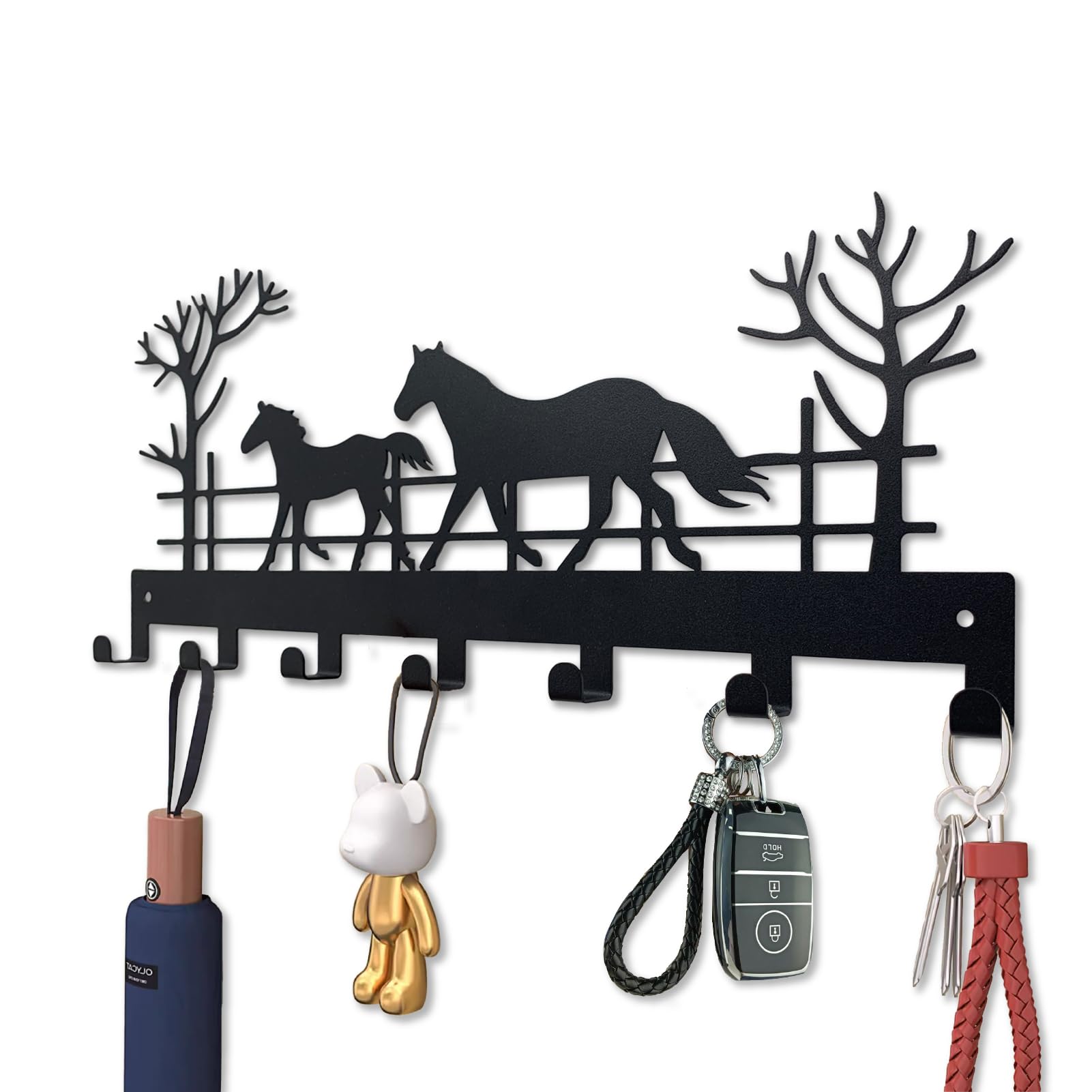 Amazon.com: ShowMtheM Metal Key Holder for Wall, Metal Key Organizer ...