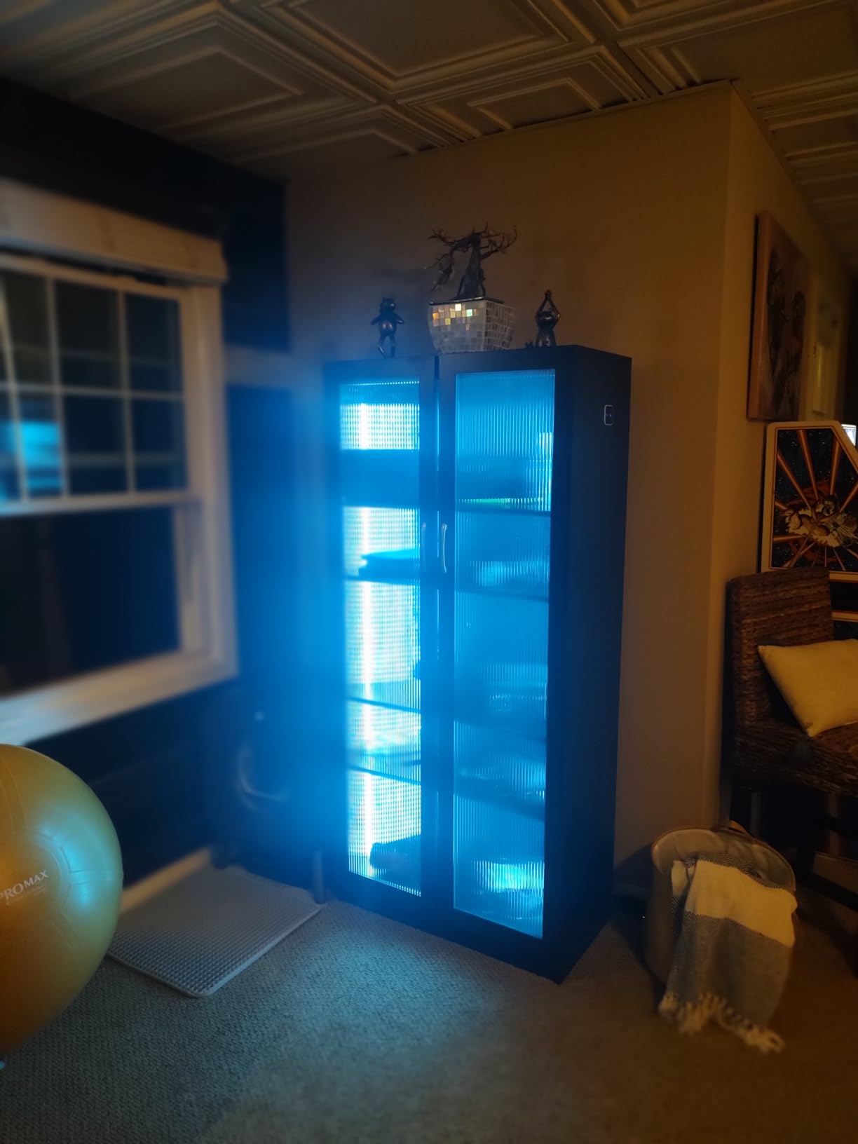 $38/mo - Finance LVSOMT 65" Display Cabinet with LED Lights, Storage ...