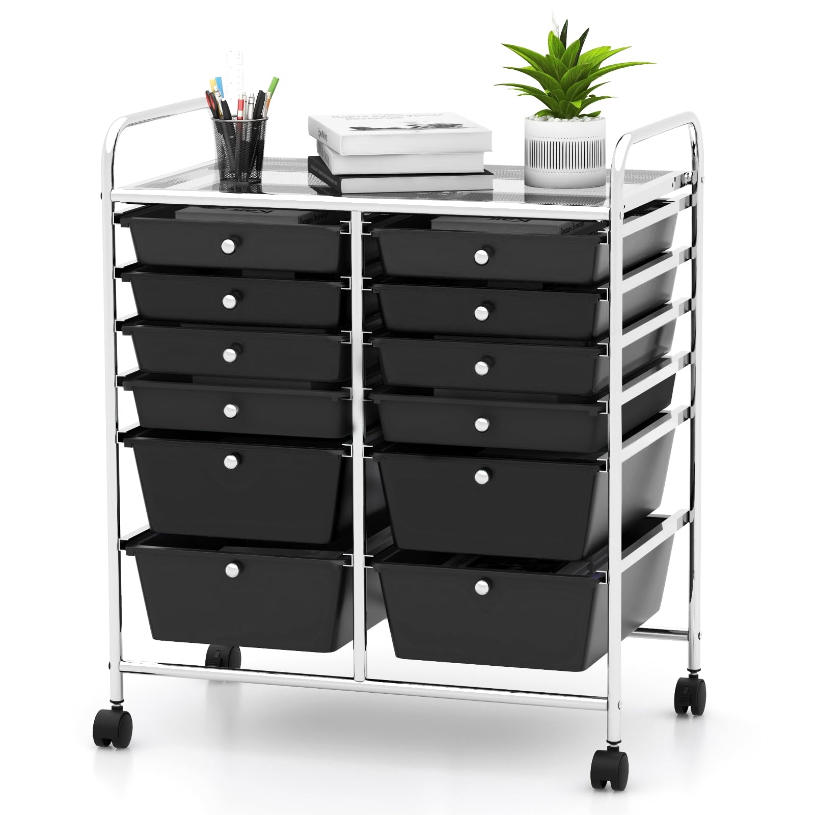 Snapklik.com : HAPPYGRILL Happygrill 12-Drawer Rolling Storage Cart ...