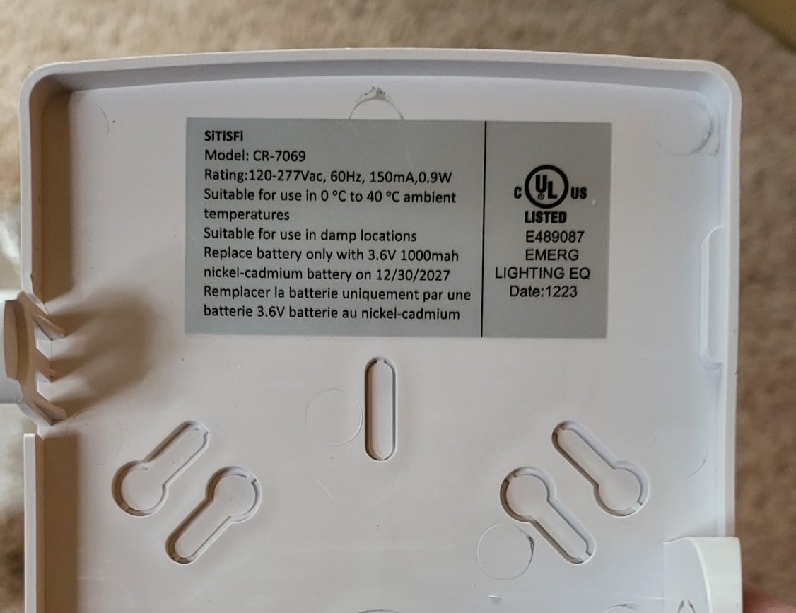 SITISFI Remote Capable Led Emergency Lights with Battery Backup, Two ...