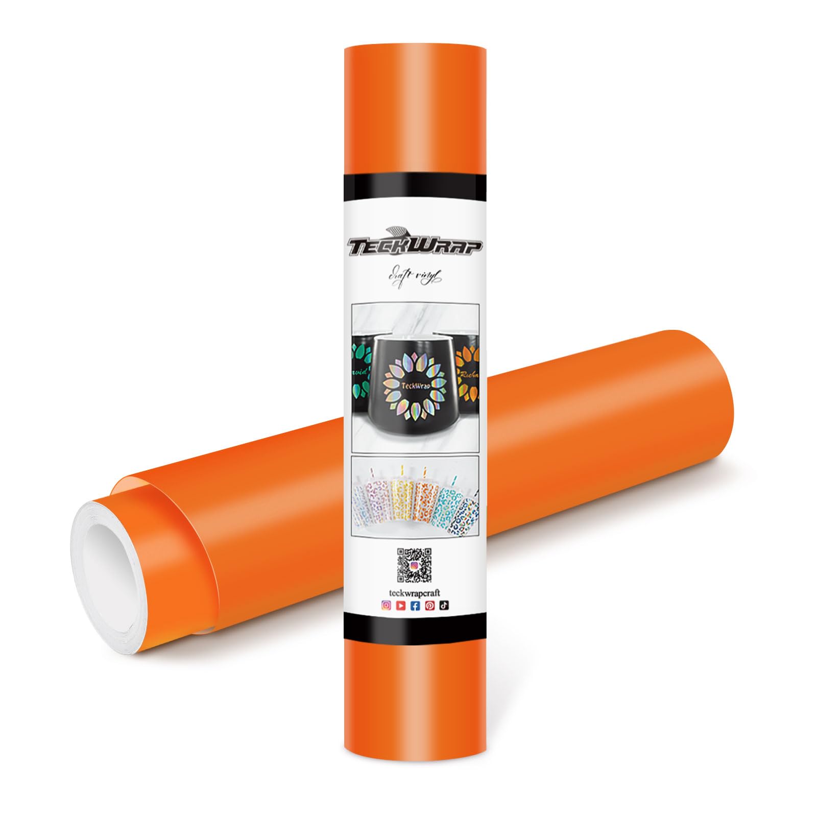 Amazon.com: TECKWRAP Permanent Adhesive Vinyl 12" x 10ft, Matte Orrange