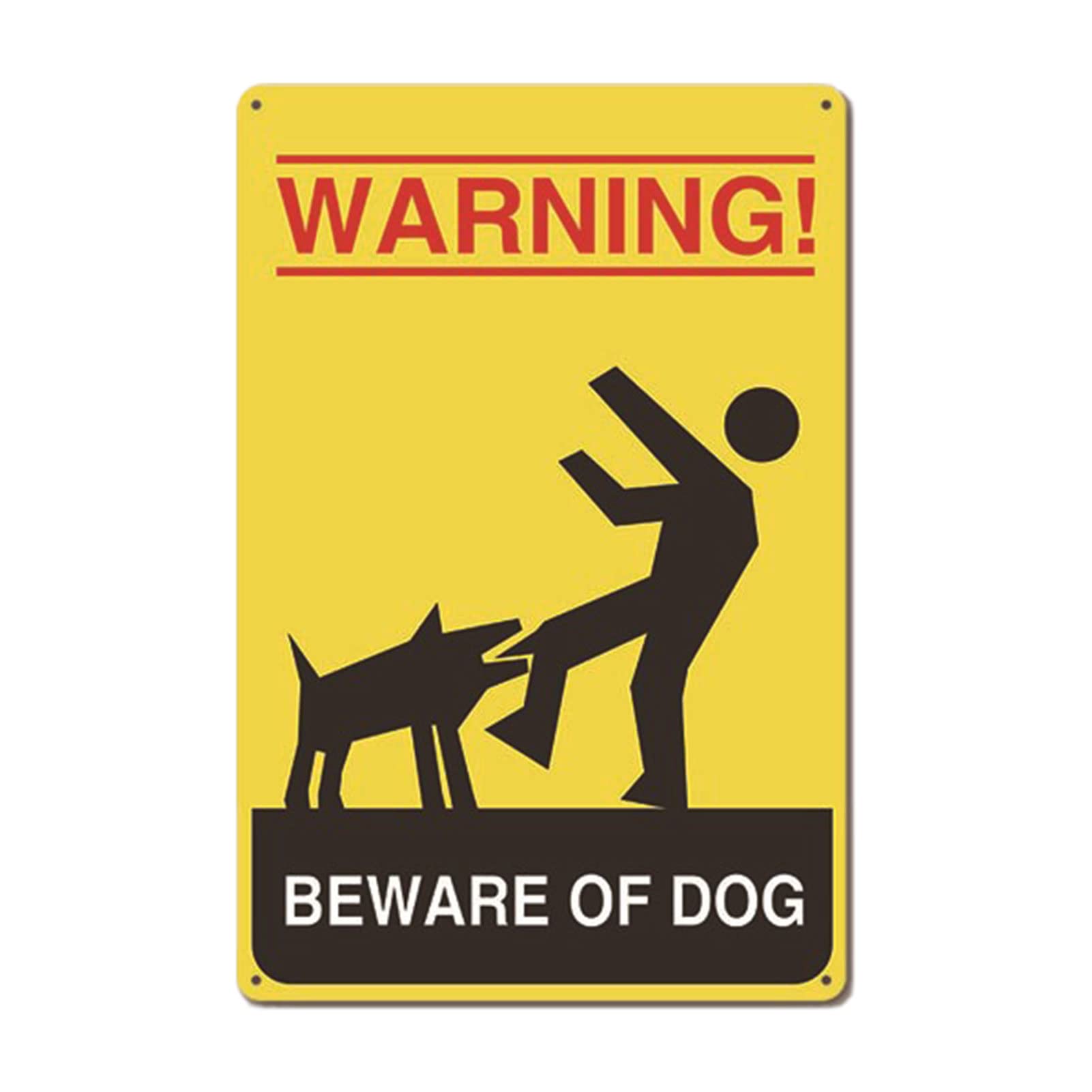 Buy Beware of the Dog Sign Metal Warning Dog Sign,20 * 30cm Beware of ...