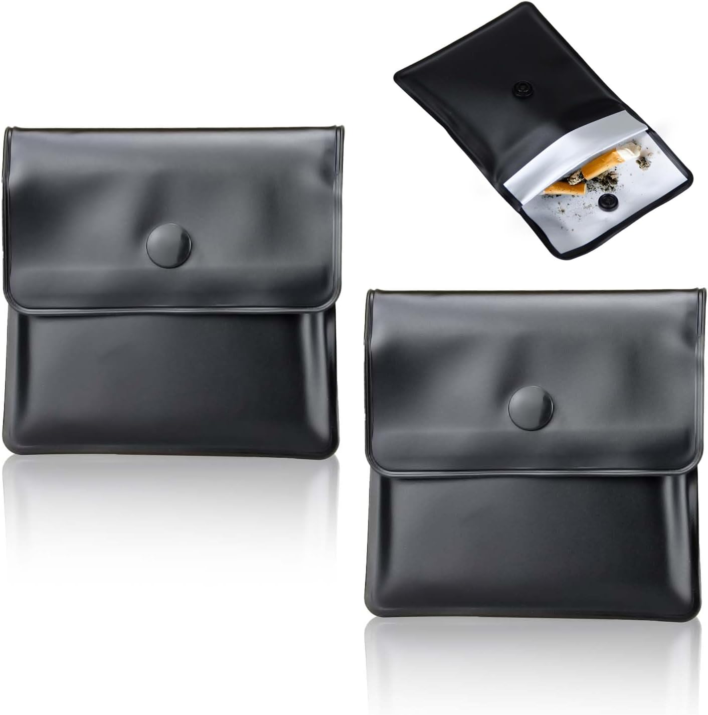 2 Pcs Portable Pocket Ashtrays, Portable Cigarette Ash Portable Compact ...