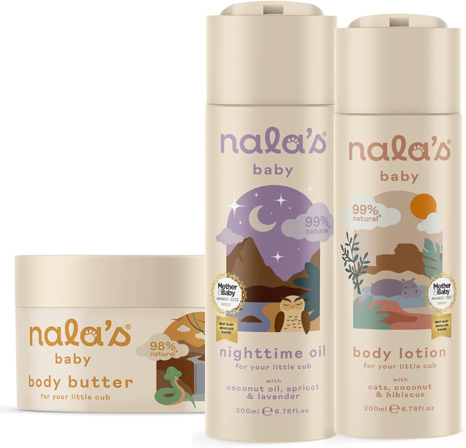 Nala's Baby Skin Bundle | Body Butter, Body Lotion, Nighttime Oil ...