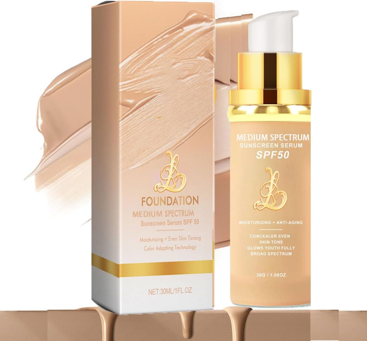 Amazon.com : Rise Luxus Ultrablend 4 In 1 Foundation, Match Skin Color ...