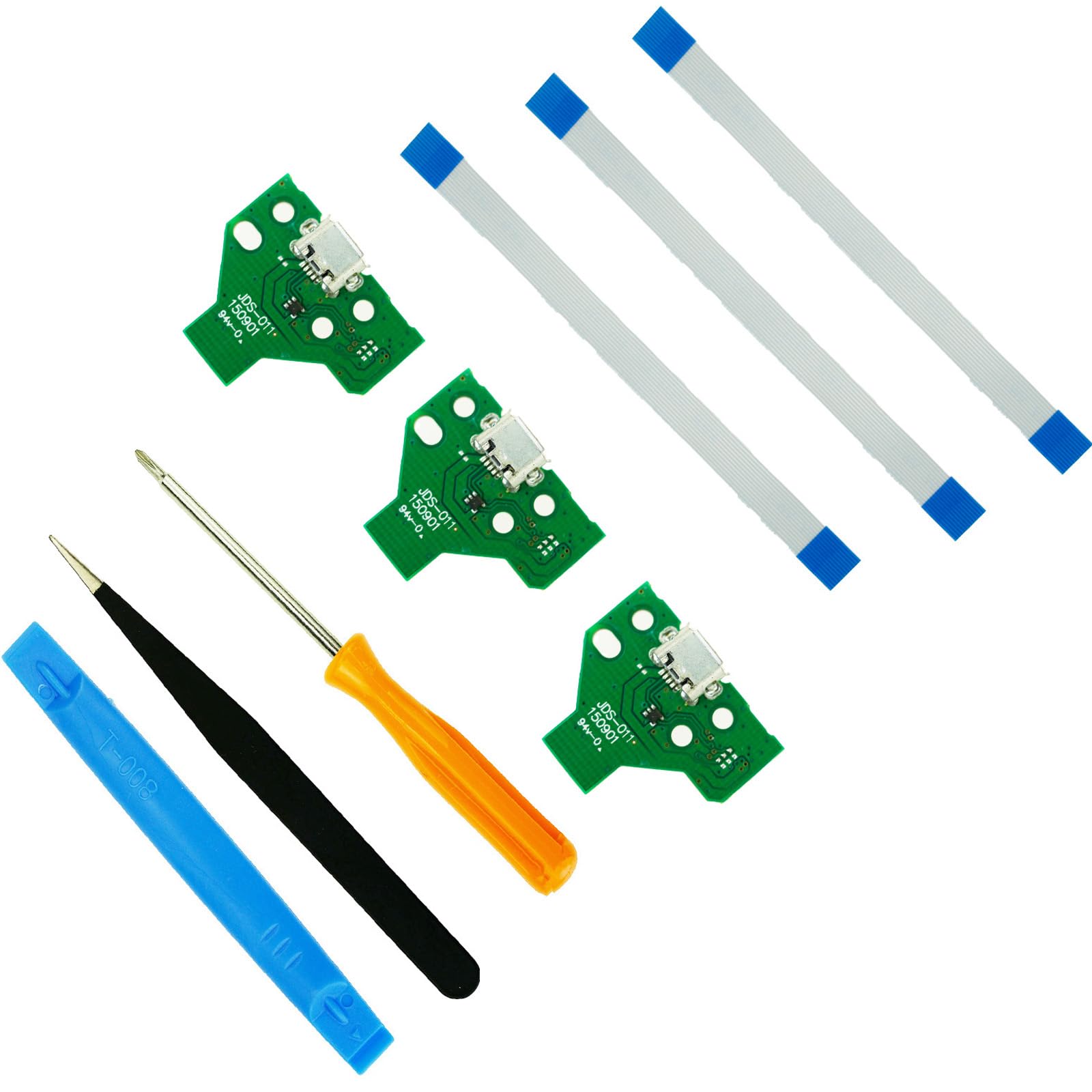 Amazon.com: CTHTBZ 3PCS JDS-011 Assembly Replacement Charging Port for ...