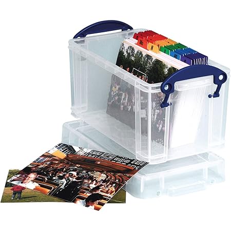 Amazon.com : Really Useful Box 0.7 Litre Clear : Office Products