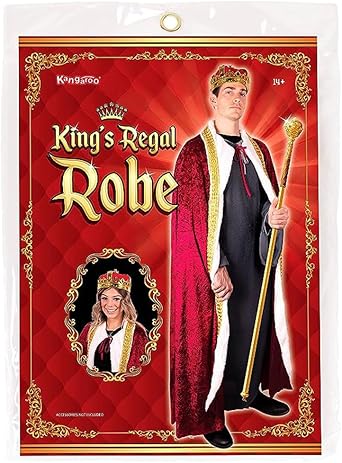 Amazon.com: Kings Red Cape for Halloween Costume, Lord Farquaad Costume ...