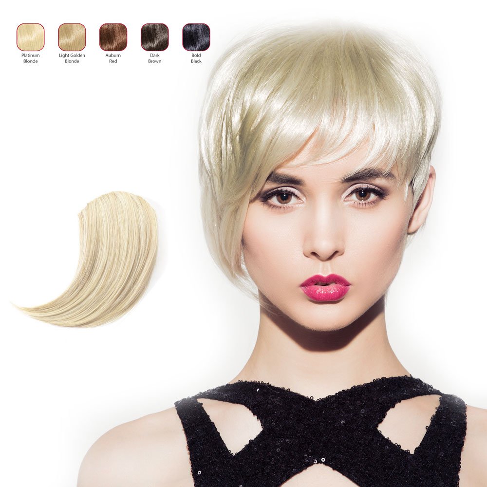 Amazon.com : Clip-in Side Fringe Bangs Extension Piece by Hollywood ...