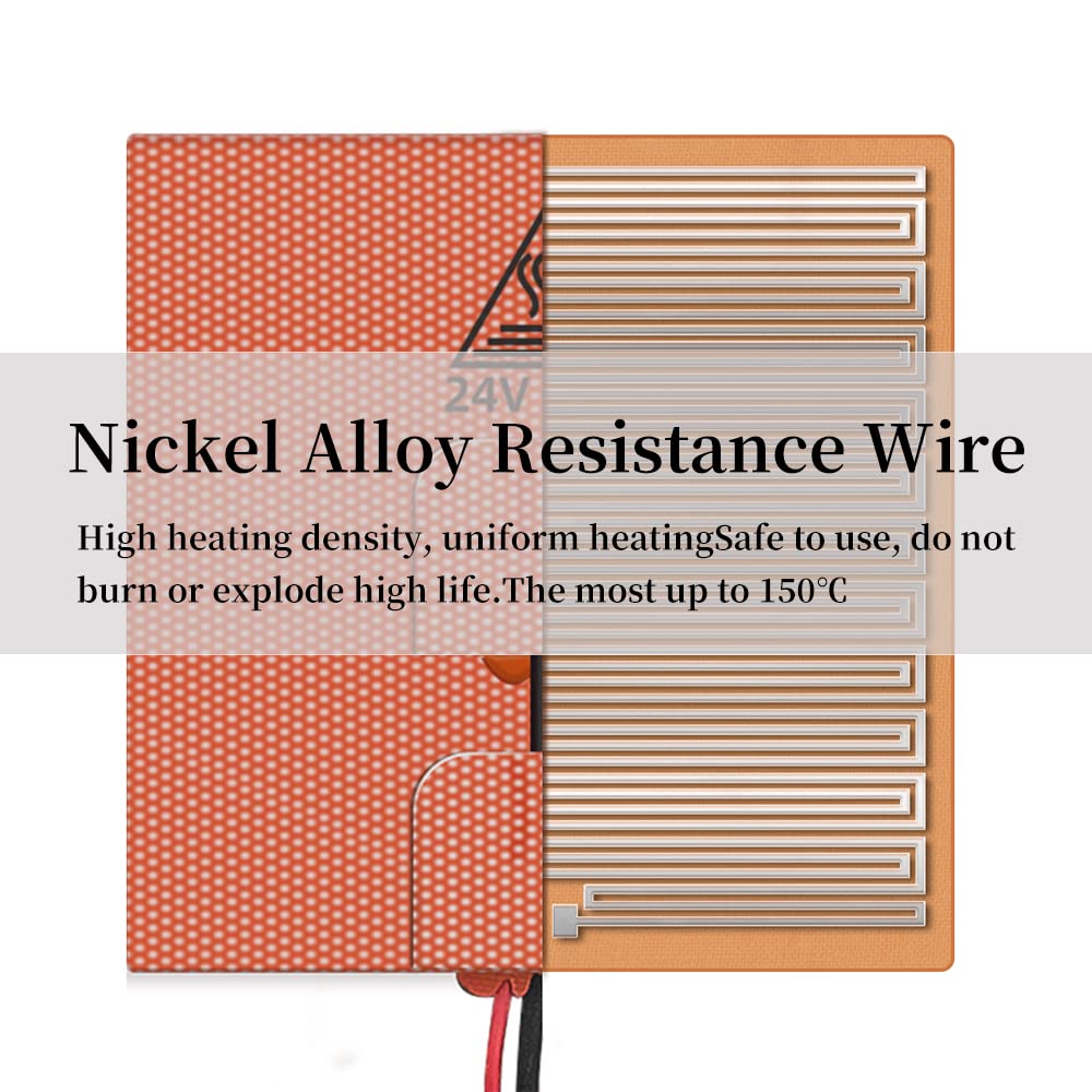 Review V0.1 High Temperature 3D Printer 100x100mm,24V 60W Silicone ...