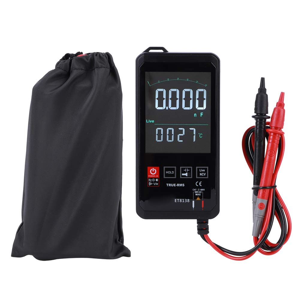 Multimeter, True RMS Multimeter Touch Screen Intelligent DC AC Tester ...