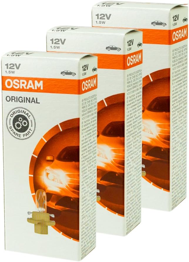 30x Osram Bulbs 12 V 1.5 W Bx8.4D Instruments Light Indicator Light ...
