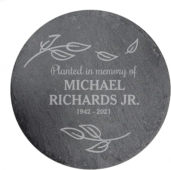 Amazon.com: GiftsForYouNow Engraved Planted in Memory of Personalized ...